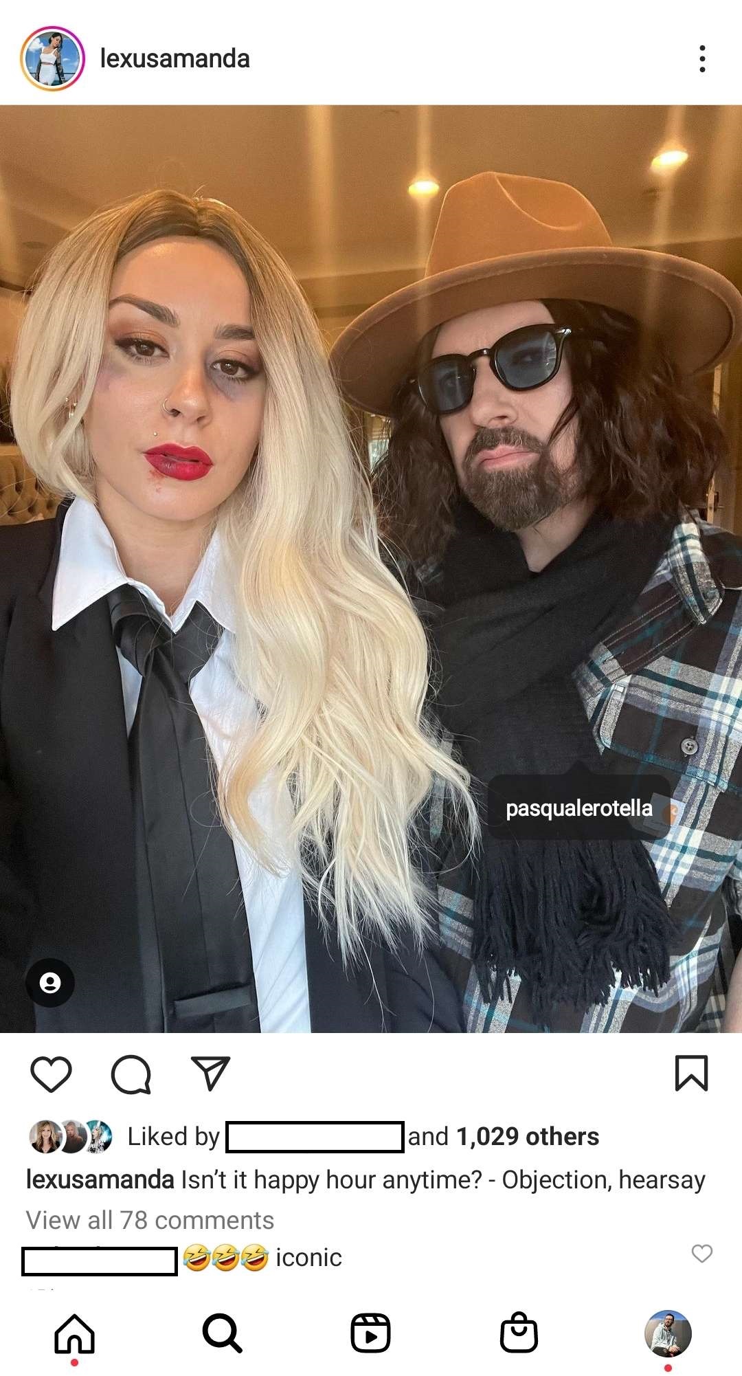 Pasquale Rotella & partner share photo of Halloween costume as Johnny ...